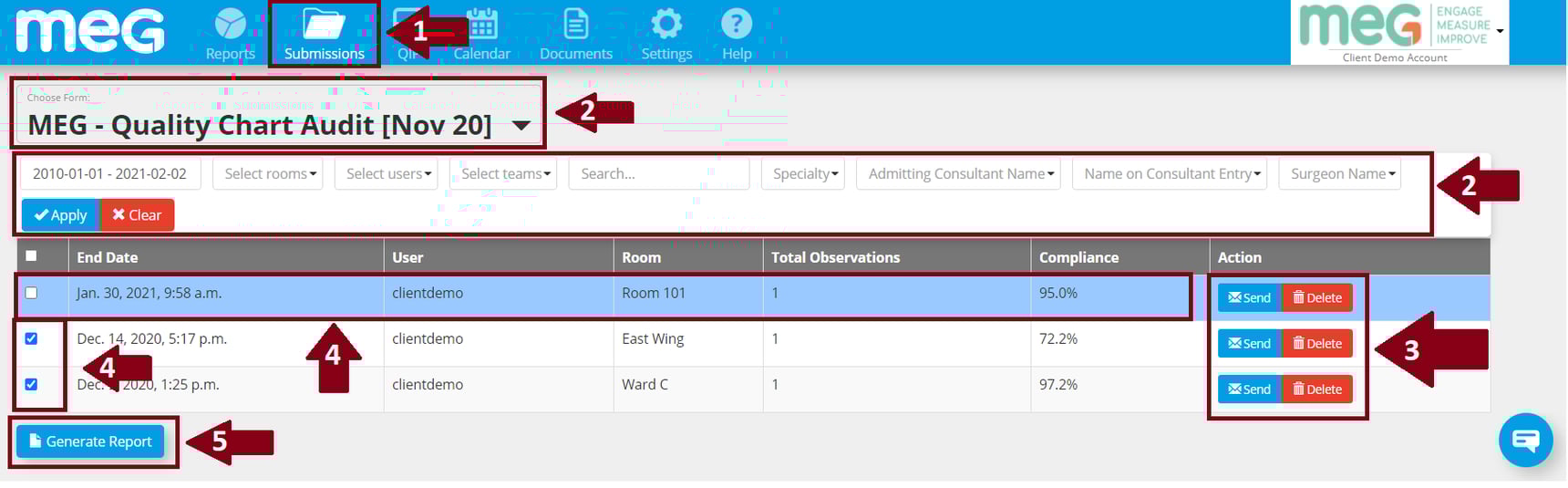 Creating a Report after Data Collection