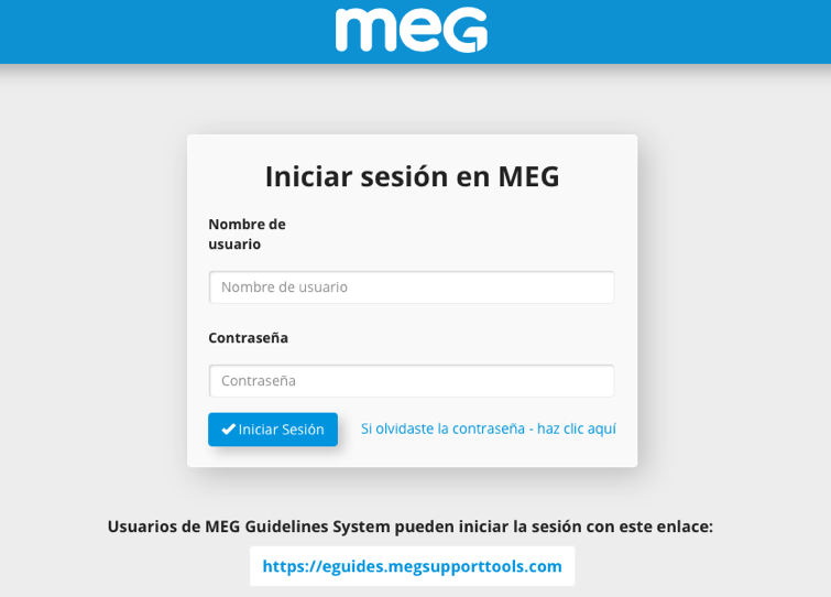 Manual del usuario de MEG | App de auditoría para escritorio